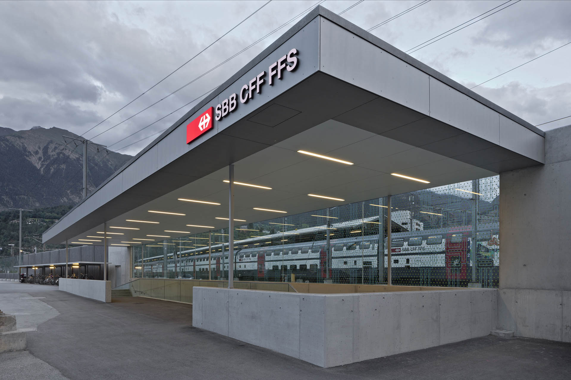 nordportal sbb bahnhof brig-glis - Dreipunkt
